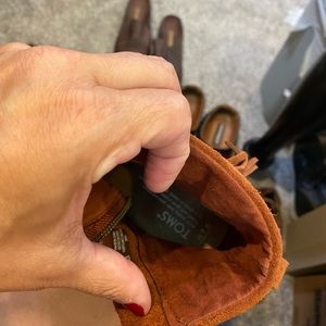 Toms | Shoes | Brand New Beautiful Suede Fringe Heel Ankle Boots | Poshmark